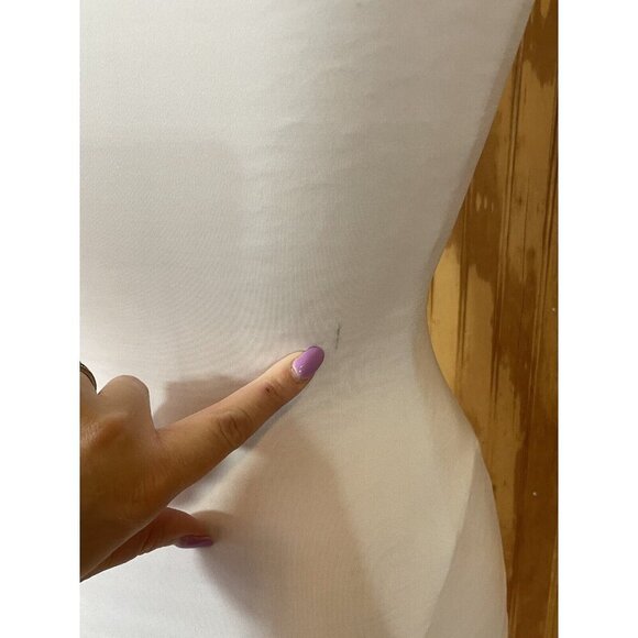 SPANX | Tops | Spanx Shapewear Long Tank Womens Small White Tummy ...